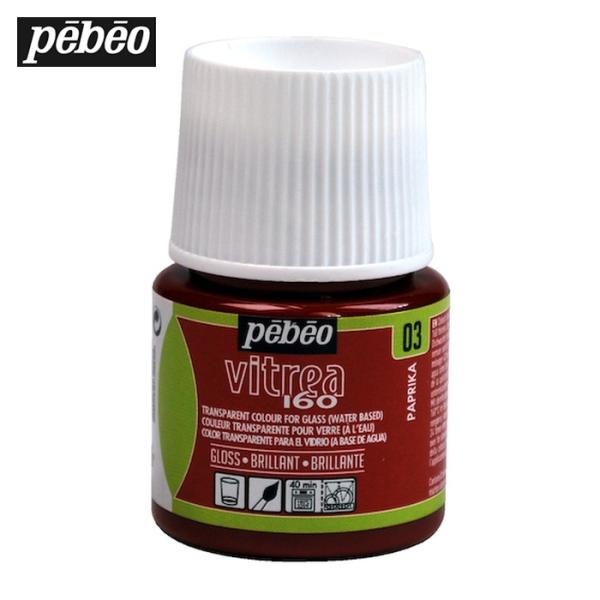 Pebeo 多目的塗料|特長:家庭用オーブンで手軽に焼成でき、ガラス用水性アクリル絵具。