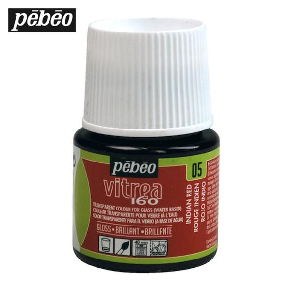 Pebeo 多目的塗料|特長:家庭用オーブンで手軽に焼成でき、ガラス用水性アクリル絵具。