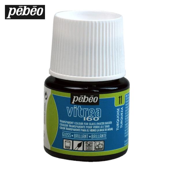 Pebeo 多目的塗料|特長:家庭用オーブンで手軽に焼成でき、ガラス用水性アクリル絵具。