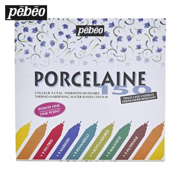 Pebeo 多目的塗料|特長:家庭用オーブンで手軽に焼き付けできる陶器用水性アクリル絵具です。