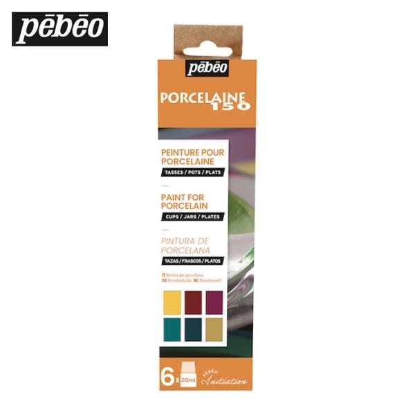 Pebeo 多目的塗料|特長:家庭用オーブンで手軽に焼き付けできる陶器用水性アクリル絵具です。