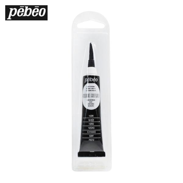 Pebeo 多目的塗料|特長:水性アクリル絵具。 チューブから直接デザインの輪郭線や装飾のドットが描け、乾燥後も盛り上がった仕上がりになります。