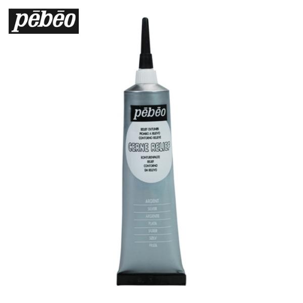 Pebeo 多目的塗料|特長:水性アクリル絵具。 チューブから直接デザインの輪郭線や装飾のドットが描け、乾燥後も盛り上がった仕上がりになります。