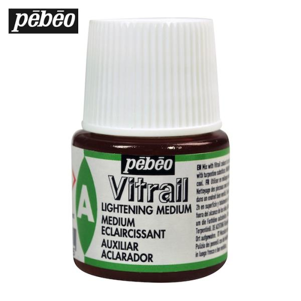 Pebeo 多目的塗料|特長:ヴィトラーユの透明を損なうことなく色を薄めることができ、淡いパステル調の色を作ることができます。 混ぜる量はお好みで調節してください。