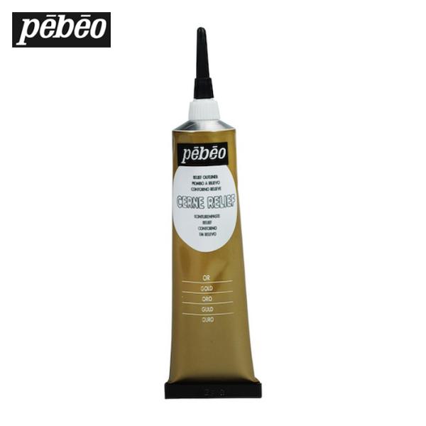 Pebeo 多目的塗料|特長:水性アクリル絵具。 チューブから直接デザインの輪郭線や装飾のドットが描け、乾燥後も盛り上がった仕上がりになります。