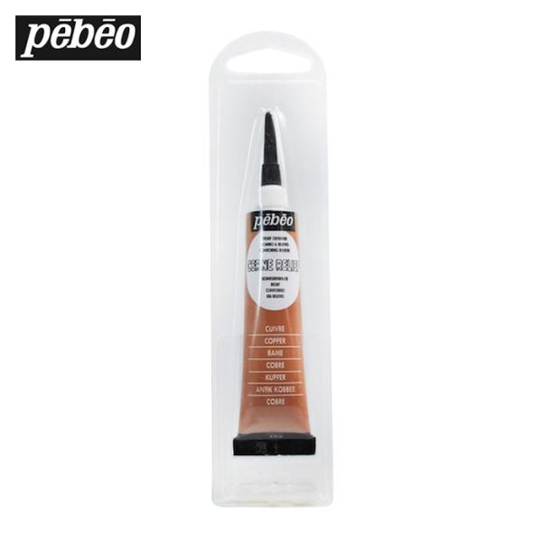 Pebeo 多目的塗料|特長:水性アクリル絵具。 チューブから直接デザインの輪郭線や装飾のドットが描け、乾燥後も盛り上がった仕上がりになります。