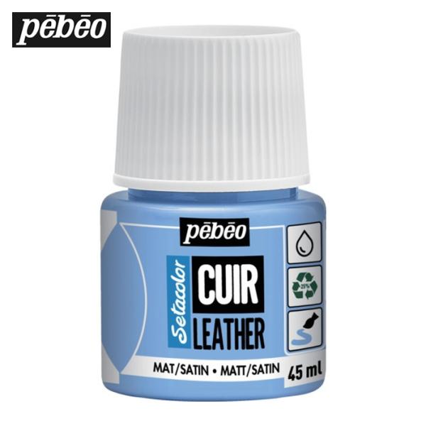 Pebeo 多目的塗料|特長:革・合皮用水性絵の具です。 幅広い色数、スクラッチや摩擦に強く、隠ぺい力(下地を隠す力)にも優れている高品質なペイントです。 ペイントは均一で、最大でも3回の薄塗りで、下地を隠すことができるのも特徴のひとつです。