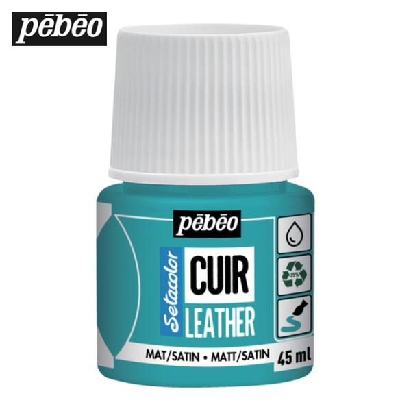Pebeo 多目的塗料|特長:革・合皮用水性絵の具です。 幅広い色数、スクラッチや摩擦に強く、隠ぺい力(下地を隠す力)にも優れている高品質なペイントです。 ペイントは均一で、最大でも3回の薄塗りで、下地を隠すことができるのも特徴のひとつです。