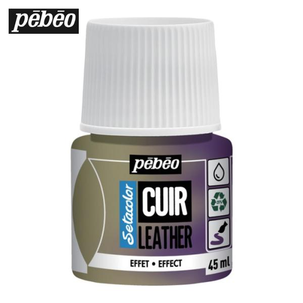 Pebeo 多目的塗料|特長:革・合皮用水性絵の具です。 幅広い色数、スクラッチや摩擦に強く、隠ぺい力(下地を隠す力)にも優れている高品質なペイントです。 ペイントは均一で、最大でも3回の薄塗りで、下地を隠すことができるのも特徴のひとつです。