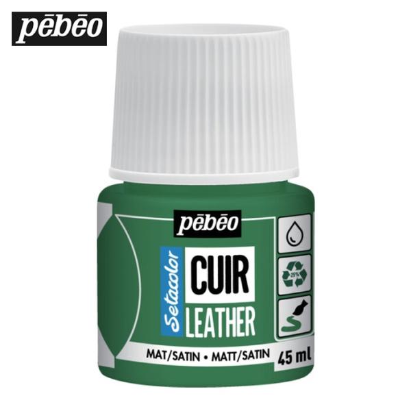 Pebeo 多目的塗料|特長:革・合皮用水性絵の具です。 幅広い色数、スクラッチや摩擦に強く、隠ぺい力(下地を隠す力)にも優れている高品質なペイントです。 ペイントは均一で、最大でも3回の薄塗りで、下地を隠すことができるのも特徴のひとつです。