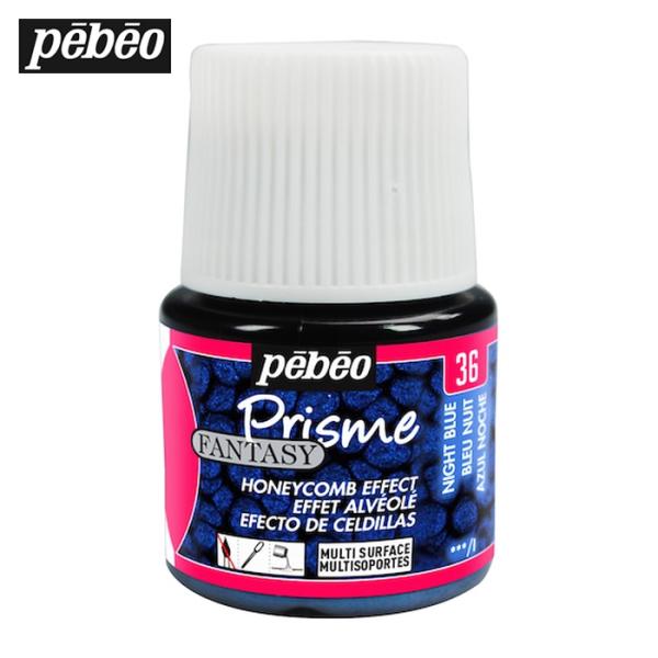 特長●プリズムは絵具が乾燥するにつれて「ハチの巣」模様のような効果が現れる不思議な絵具です。●不透明で艶のある溶剤系絵具。●スポイトや筆を使って塗布することができます。●表面が平らで水平な素材（金属、木、陶磁器、キャンバス、ガラス、テラコッ...