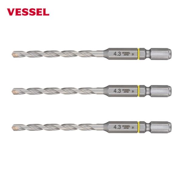 特長●両刃２枚刃で切削の負荷を分散し高耐久。●マルチタイプで様々な被削材の穿孔が可能。●クッションリングでサイズを色分け。用途●モルタル、ブロック、ALC、石膏ボード、　鉄板などの穴開け