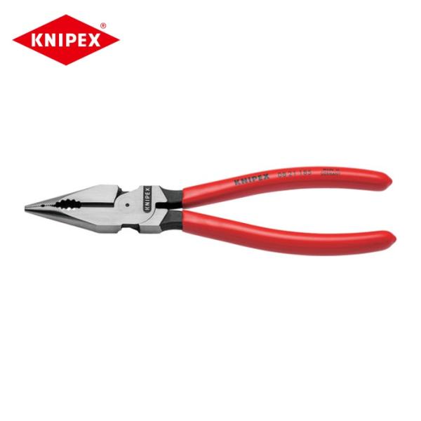 KNIPEX ノーズプライヤー|特長:スリムなヘッド形状と先の尖ったジョーにより、狭い箇所でも最適に作業できます。 高いテコ比の強力ジョイントにより、切断が簡単に行えます。 フライス加工した掴持部分の溝により、釘、ピン、ボルトなどの小さなワ...