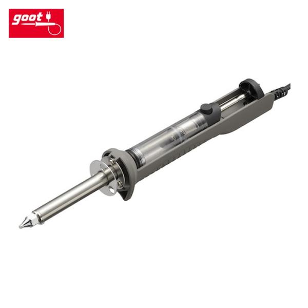 グット はんだ除去器|特長:加熱・吸取機能で片手で作業可能です。 電源投入から約10分ほどで使用できるようになります。 内径の違うノズルが3種類付属しています。