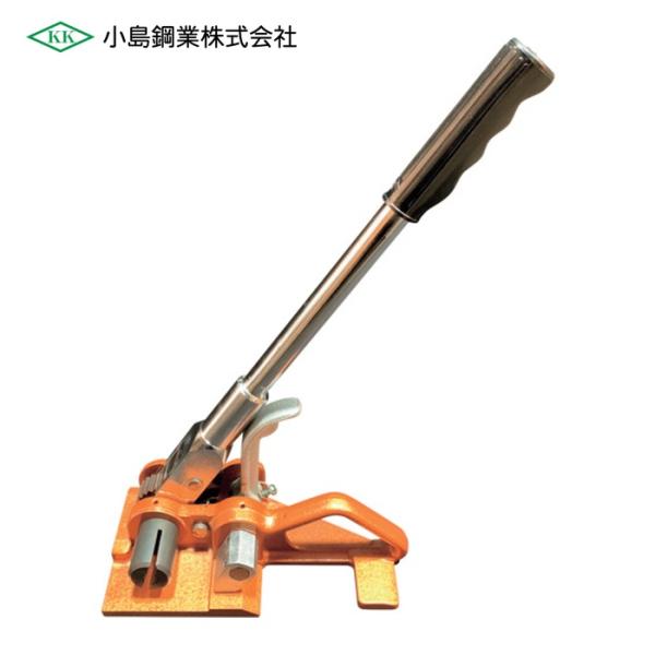 ケイケイ 荷造機|特長:帯鉄用の引締機です。 強力な引締力を持ち、重梱包用に適しています。 帯鉄は長尺のまま使用する事も出来ます。