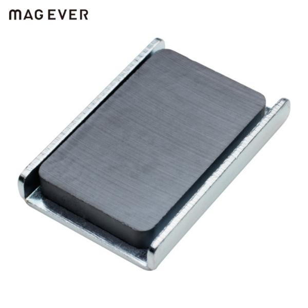 MAGEVER フェライト磁石|特長:フェライト磁石に金属のキャップを取り付けた磁石製品です。 キャップを付けることにより、吸着力が大幅にアップします。