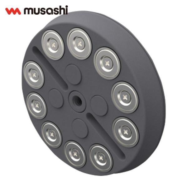 musashi 防犯用センサーライト|特長:センサーライト用の強力マグネットベースです。