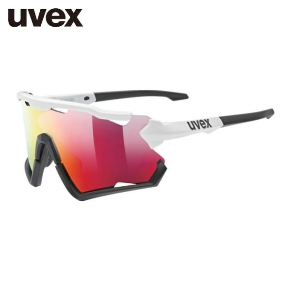 UVEX 機能グラス(サングラス)|特長:上下のフレームは着脱可能で3つのスタイルが楽しめます。 レンズ内側には曇り止めコーティングが施されています。 調整可能なノーズパッドにより快適なフィッティングが得られます。