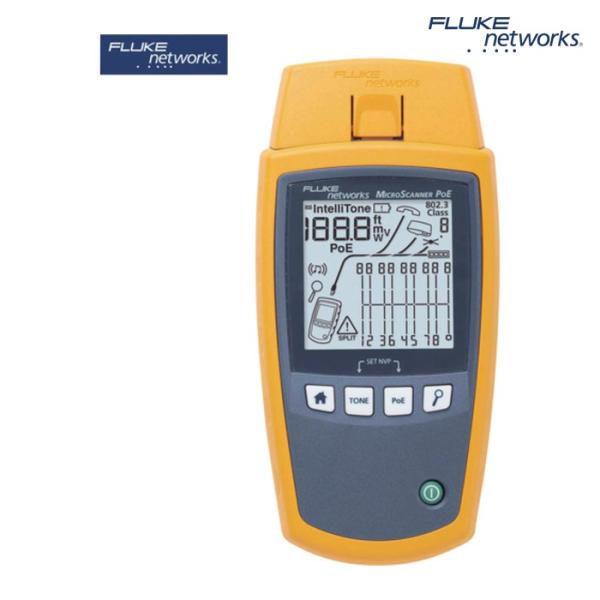 FLUKE NET ケーブル探索器|特長:設置業者/管理者に必須のケーブル試験とPoE検証機能を提供します。