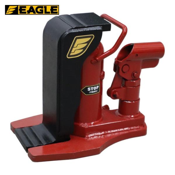 イーグル 爪付ジャッキ|特長:「安全性」「高い作業効率」「耐久性」を備えた油圧爪付ジャッキです。 爪部でも頭部でも持ち上げることができるため、通常の油圧ジャッキと比べて、幅広い作業に応用できます。 オーバーロードによるジャッキの破損を防ぐた...