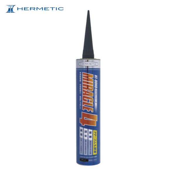 ヘルメチック 接着剤1液タイプ|特長:PPやPEなどの難接着材料も接着が可能な弾性防水接着剤です。 その他、各種金属をはじめ、コンクリート、木材、塩ビ、FRPなどに様々な部材に接着します。 弾性硬化しますので、振動、衝撃、温度変化などに対応...