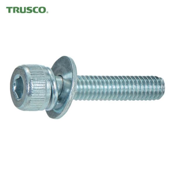 TRUSCO 六角穴付ボルト(キャップスクリュー)|特長:ワッシャー、スプリングワッシャー付の六角穴付ボルトです。 セットする手間が省ける組込タイプです。
