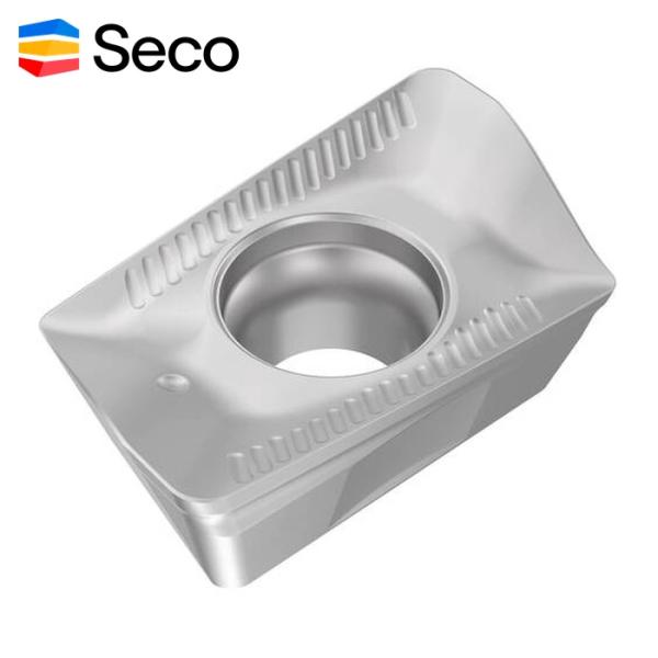 セコ フライス工具用チップ|特長:2コーナー仕様のショルダカッタ用チップで3次元加工にもご使用できます。 ノーズR設定、刃先処理、材種の組合せが非常に豊富です。