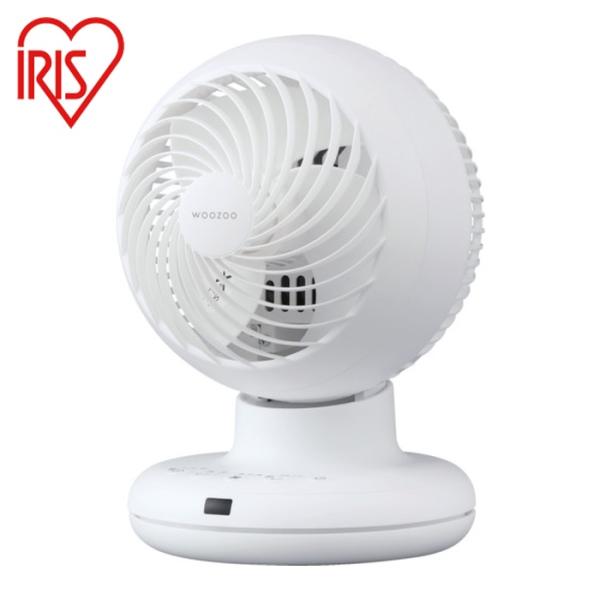 IRIS サーキュレーター|特長:前面のカバーをボール型にすることで、より直進性の高い風、サイズは小さく適応畳数を大幅にアップすることが可能になりました。