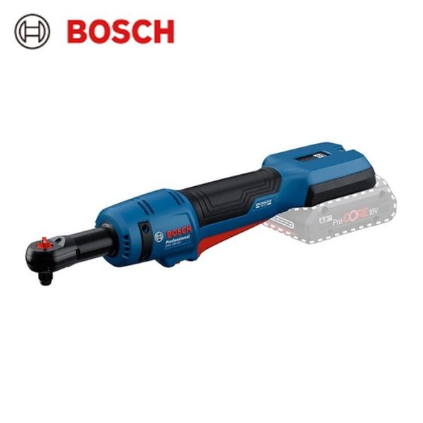 ボッシュ 充電ラチェットレンチ|特長:コンパクトヘッド・三段階パワーコントロール(1:~M6、2:M6~M8、3:M8~M12)・ハイトルク60Nm・耐久性抜群のギアボックス・LEDライト。