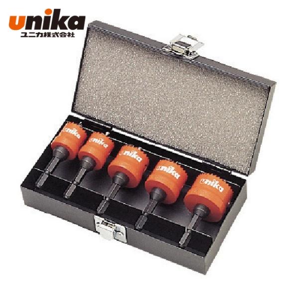 UNIKA ハイスホールソー|特長:インパクトドライバーで使用可能です。 刃厚わずか0。 5mmで刃部にコバルトハイスを使用しており、鋭い切れ味と軽快で快適な作業を実現します。