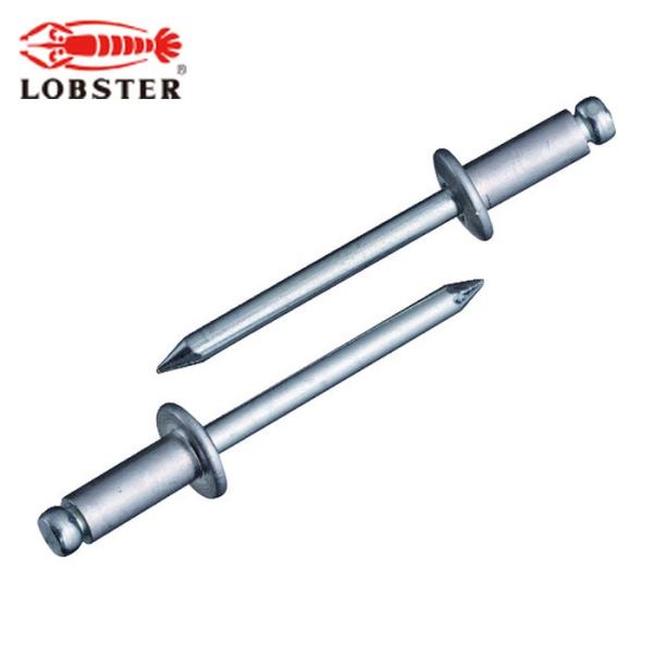 エビ ブラインドリベット|特長:片側から複数の母材をワン・アクションで締結できます。