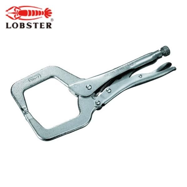 エビ グリッププライヤー|特長:アングル・チャンネル鋼の仮止めに最適です。 口開きが広くアゴが深いのでアングル・チャンネル鋼の仮止めに最適です。