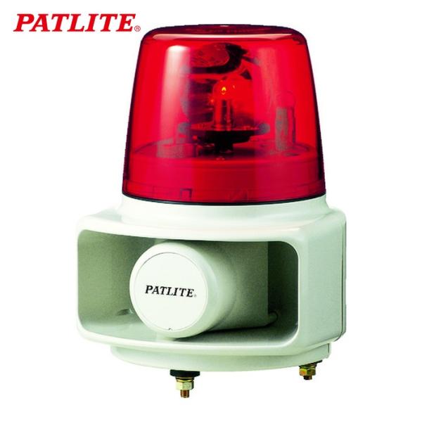 PATLITE 回転灯|特長:最大105dB(at 1m)の大音量で、調整つまみで音量調整可能です。 防滴構造のため屋外でも使用できます。