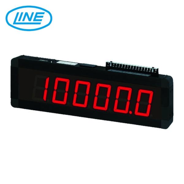 LINE カウンタ|特長:文字高56。 8mmの高輝度赤色LED採用で視認性が非常に高いです。 取り付け方法は吊り下げ用・据え置き用に対応し、それぞれのブラケットを用意しています。