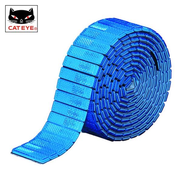 CATEYE 反射テープ|特長:特殊反射板にて光源の再帰性反射効果が高い製品となります。 夜間での光源がない危険な場所での光源反射にて注意を促します。 必要な長さに応じてカッター等にて切断できます。