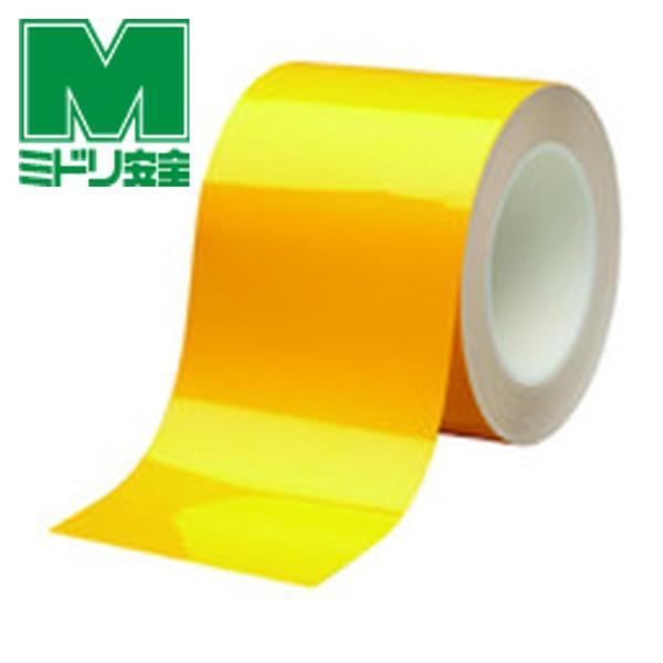 ミドリ安全 ラインテープ|特長:表面の特殊なコーティングでキズや汚れに強いです。 きれいな状態が長持ちするので貼り替え頻度が少なく済みます。 巻き芯が樹脂製でクリーンルームでも使えます。