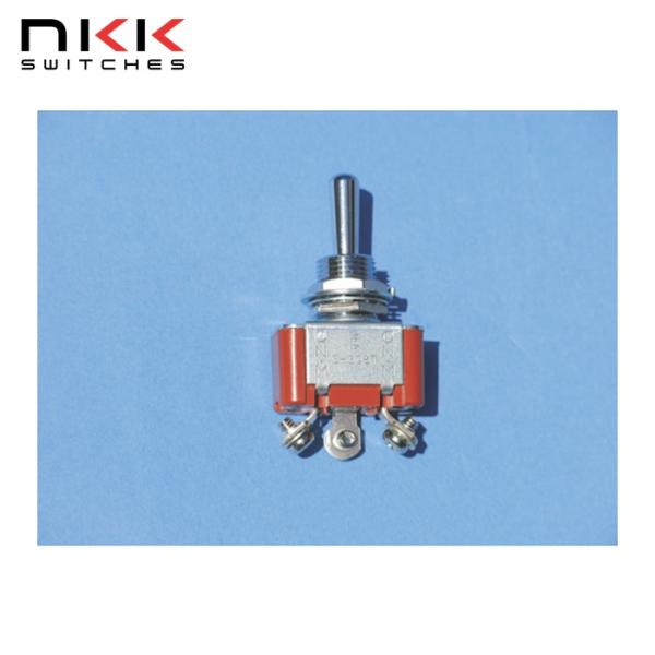 NKKスイッチズ トグルスイッチ|特長:特殊な端子加締方式です。 特殊銀合金の接点を採用しています。