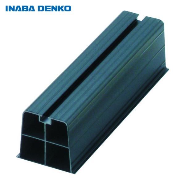 因幡電工 エアコン架台|特長:軽量で耐候性、耐荷重性に優れた樹脂製エアコン据付台です。 レール溝付で簡単に機器をボルト止めする安全設計のため、室外機の自然移動はありません。