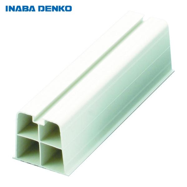 因幡電工 エアコン架台|特長:軽量で耐候性、耐荷重性に優れた樹脂製エアコン据付台です。 レール溝付で簡単に機器をボルト止めする安全設計のため、室外機の自然移動はありません。