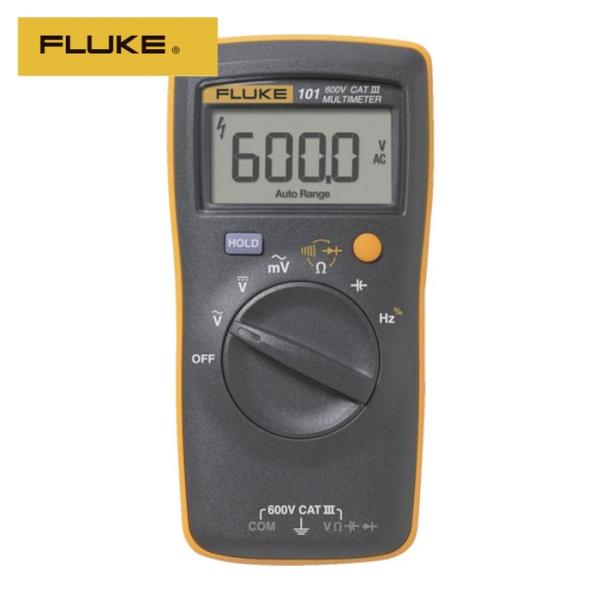 FLUKE デジタルテスタ|特長:1m落下試験合格の優れた堅牢性を持ち、ポケットサイズで機能が充実した製品です。