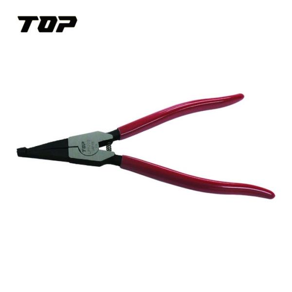TOP ホースクリッププライヤー|特長:C形同心止め輪の着脱専用プライヤーです。 先端が滑り止め加工のため、使用しやすいです。
