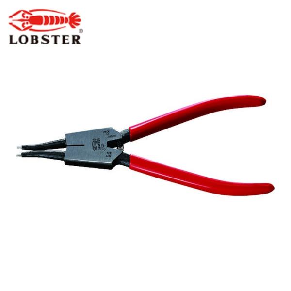 エビ スナップリングプライヤー(軸用)|特長:先端ビットに硬いピアノ線材を使用し、高い耐久性と耐磨耗性を実現しています。 先端を逆テーパー形状にし、ビットに滑り止め加工を施しています。 取付け時にリングがホルダーに密着し、固定されるため、作...