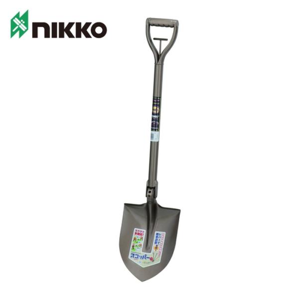 TOMBO ショベル(パイプ柄)|特長:T字型レバーで刃先の角度を調整することにより、1丁で「掘る」「すくう」「集める」「起こす」といった4役が可能です。
