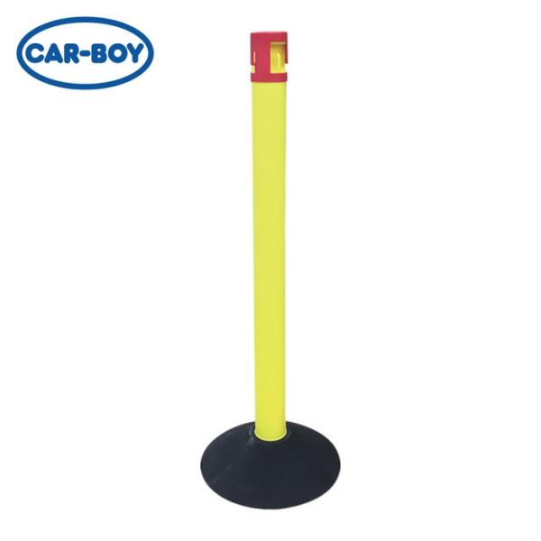 特長●カラープラポール1本セットの仕様です。●チェーン外れ防止ロック機能付です。●踏みつけに強いゴムベース付です。用途●歩行者、車両の分離、車両の誘導などに。