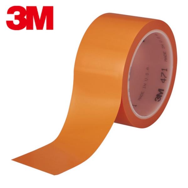 3M ラインテープ|特長:めくれにくくはがす時に糊が残りにくいです。 耐久性、耐摩耗性、耐湿性、耐薬品性に優れています。 なじみが良く、1度伸ばすと元に戻りにくいので、凹凸面にも貼れ、曲線も描けます。