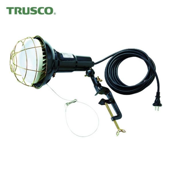 TRUSCO LED投光器|特長:LED球(50W)採用の省エネ・長寿命な投光器です。 均一な配光で広範囲をムラなく照らします。 ソケット部分に耐熱テフロンテープを巻くことにより絶縁性を向上しています。