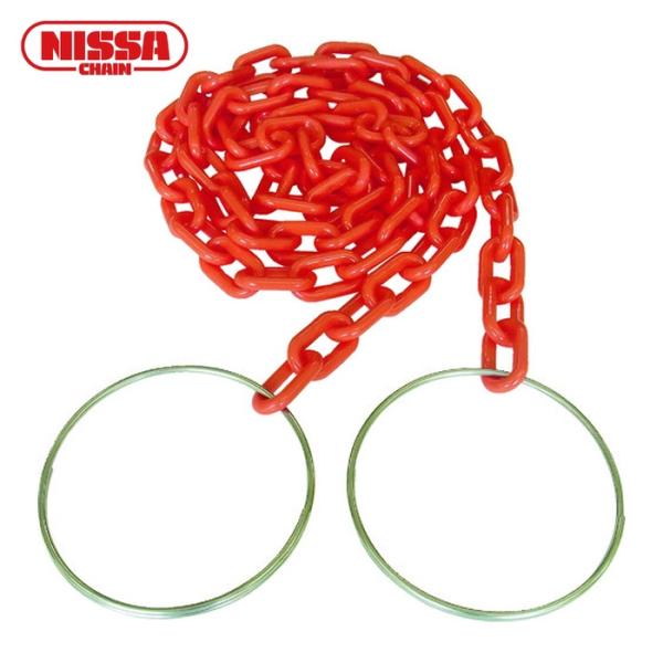 特長●持ち運びが便利です。●折りたためるのでかさばりません。●コーン用のステンレス製リング付チェーンです。用途●カラーコーンに掛ける間仕切り用チェイン。