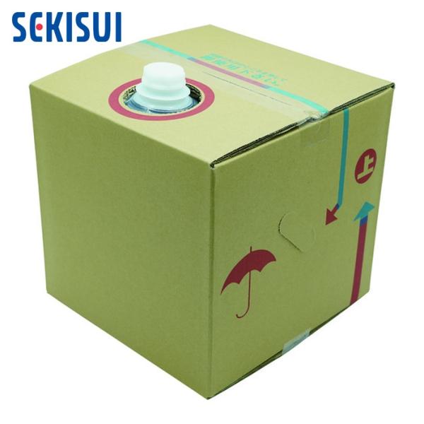 積水 ポリタンク用オプション|特長:コンテナ本体(別売)、ダンボールともに折りたたむことができ、場所をとりません。