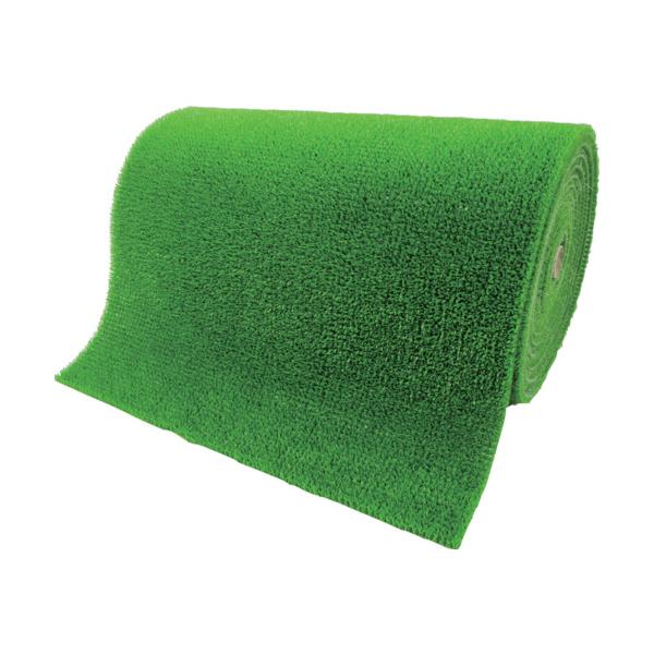 ワタナベ 人工芝|特長:耐候性、耐久性に優れた成形芝のロールタイプです。 透水仕様です。 裏面ポリエステルネットを貼ることにより、接着剤、両面テープでの施工もできます。