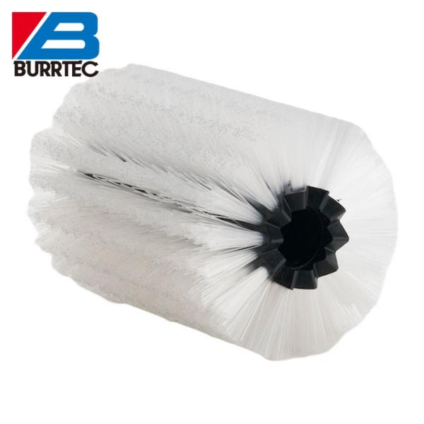 BURRTEC ホイールブラシ|特長:ポリプロピレンは吸水率が低いため水との併用が多い洗浄などに最適です。 今までのロールブラシはブラシの一部が摩耗しただけでブラシ全体を替えなければなりませんでした。 ロジスブラックシステムはブラシ幅100...